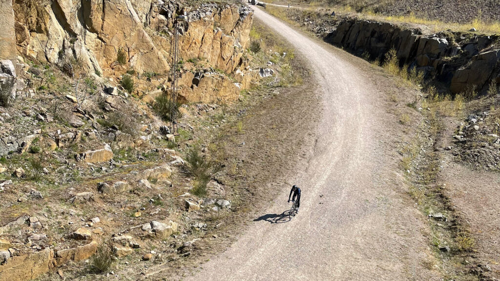 Christian Orry - Gravel Everesting at Vang Granite Quarry